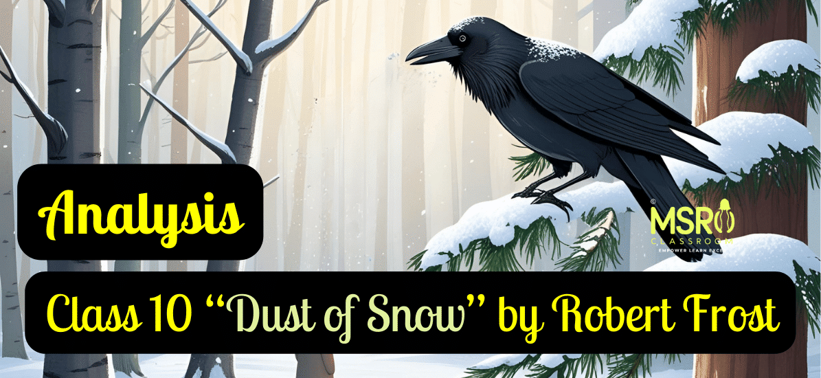 Dust Of Snow Explanation And Analysis And Extra Questions