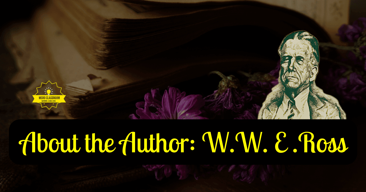 W.W.E. Ross: A Pioneer Of Canadian Imagism - MSRO CLASSROOM
